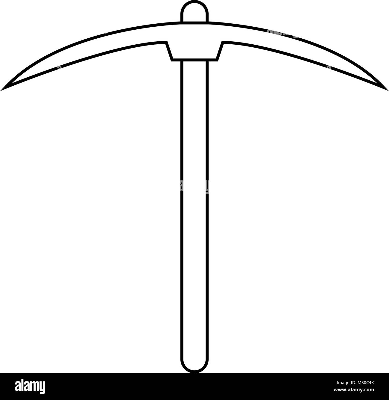 Ice pickaxe Stock Vector Images - Alamy