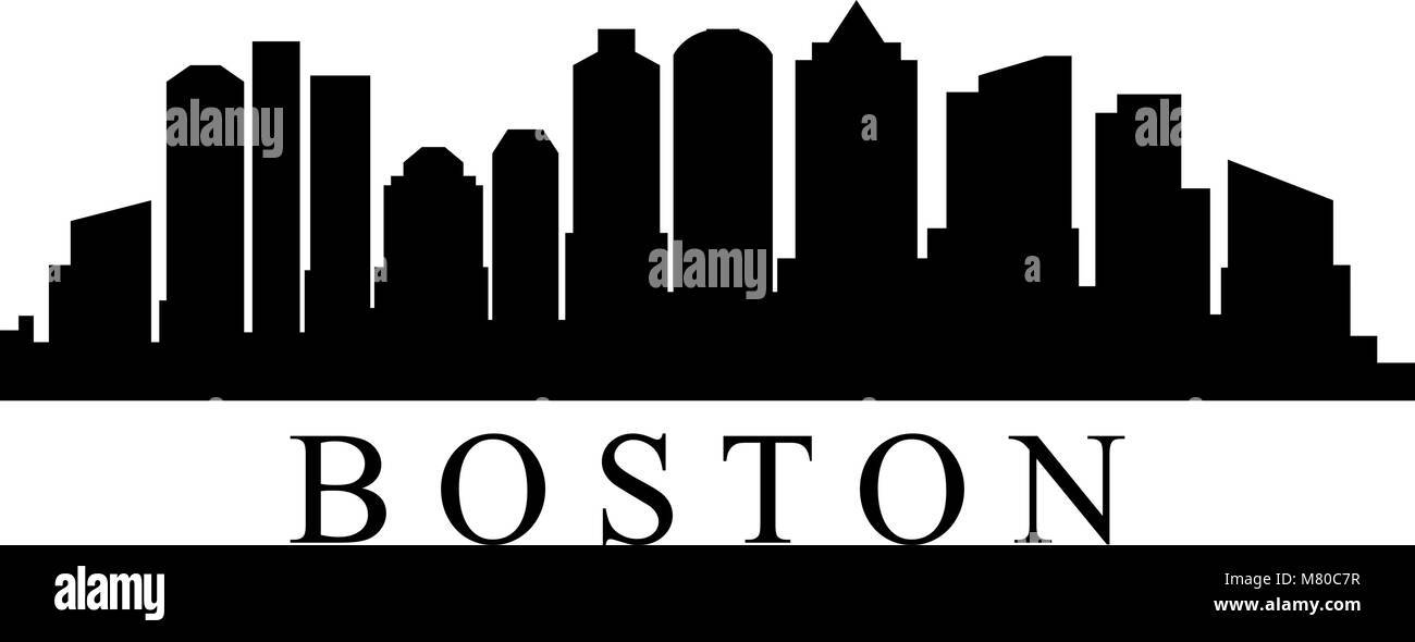 Skyline boston massachusetts usa Stock Vector Images - Alamy
