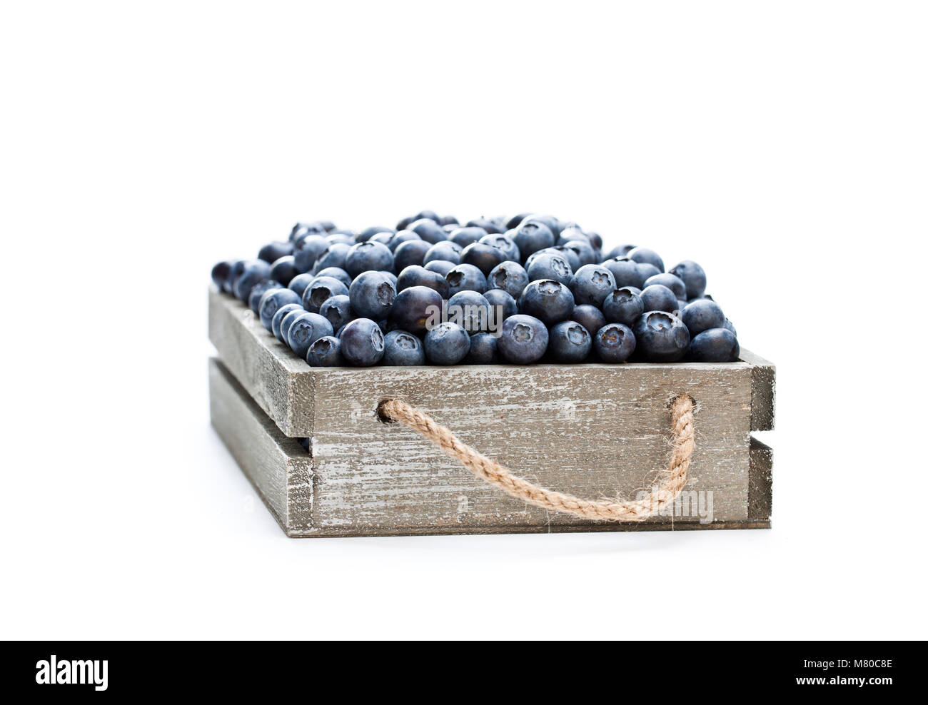Blueberries in a box hi-res stock photography and images - Alamy