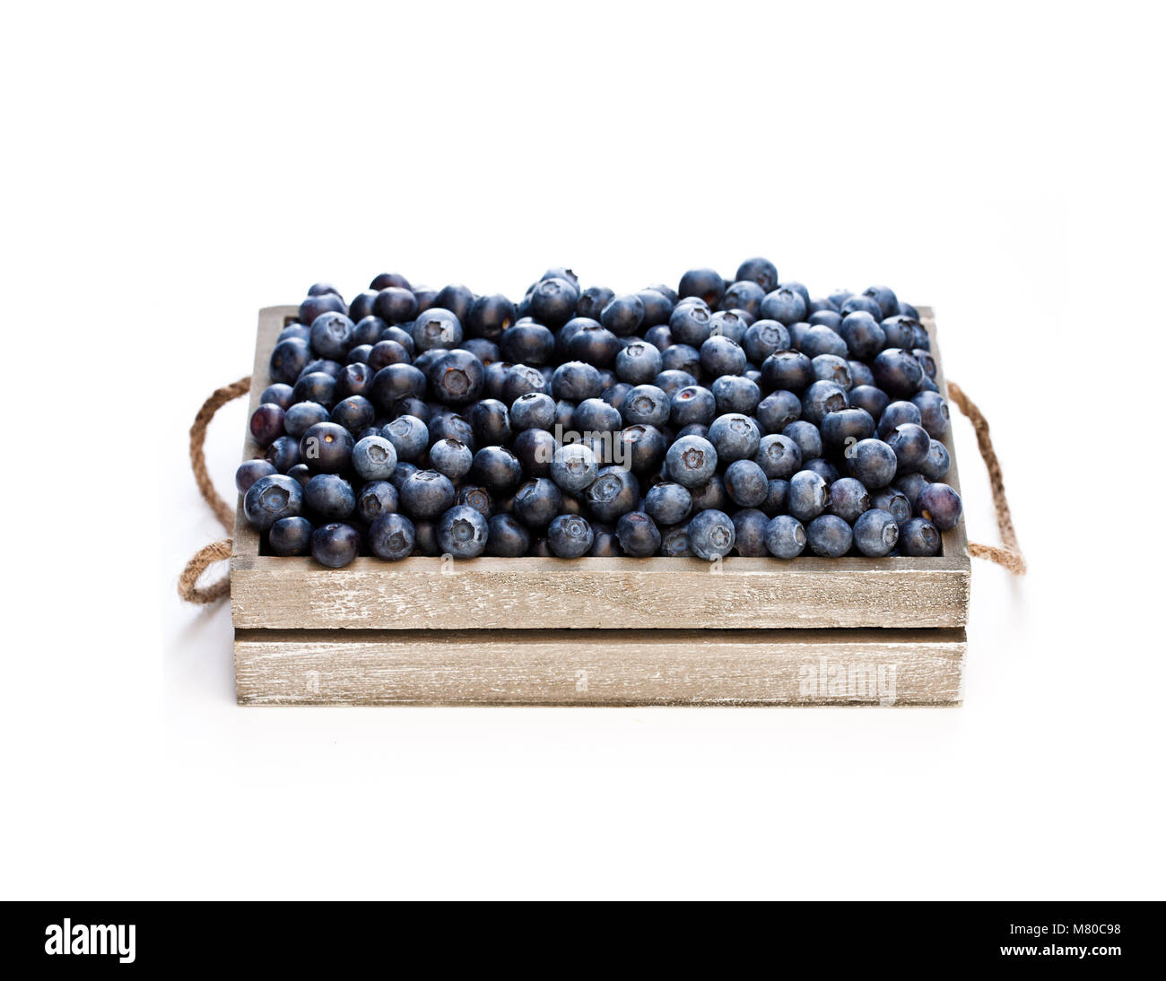 Blueberries in a box hi-res stock photography and images - Alamy