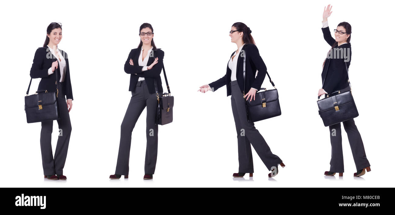 Young businesswoman in various poses Stock Photo - Alamy