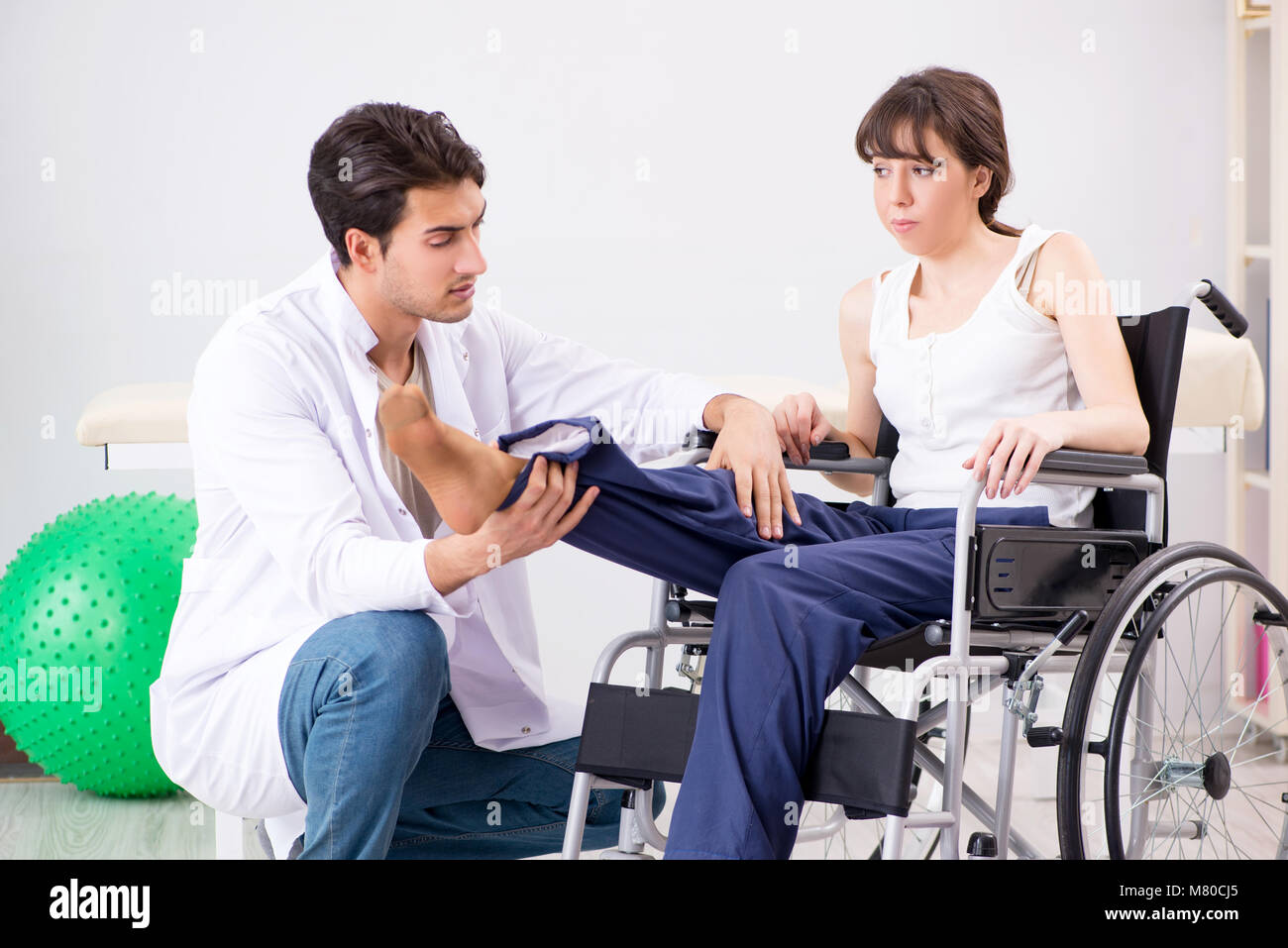 Patient recovering in hospital after injury trauma Stock Photo - Alamy