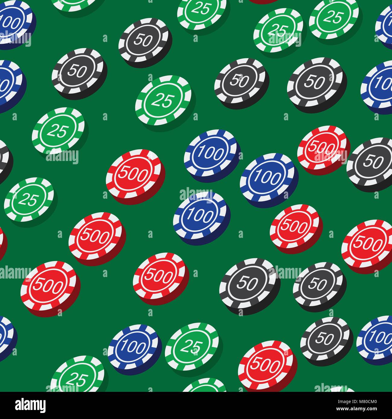 Red black poker chips Stock Vector Images - Alamy