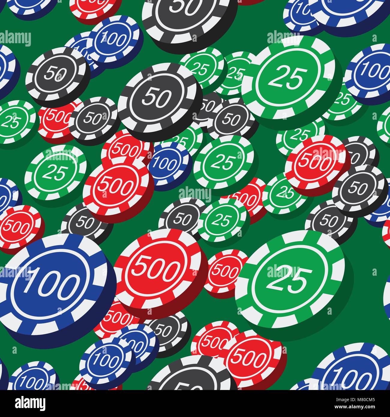 Red black poker chips Stock Vector Images - Alamy