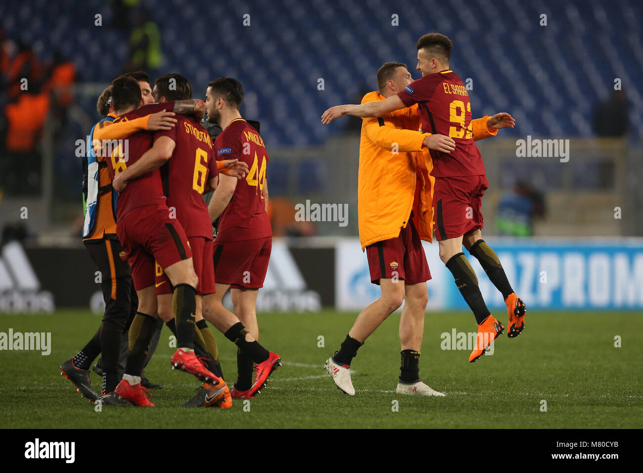 13th March 2018, Stadio Olimpico, Rome, Italy; UEFA Champions League ...