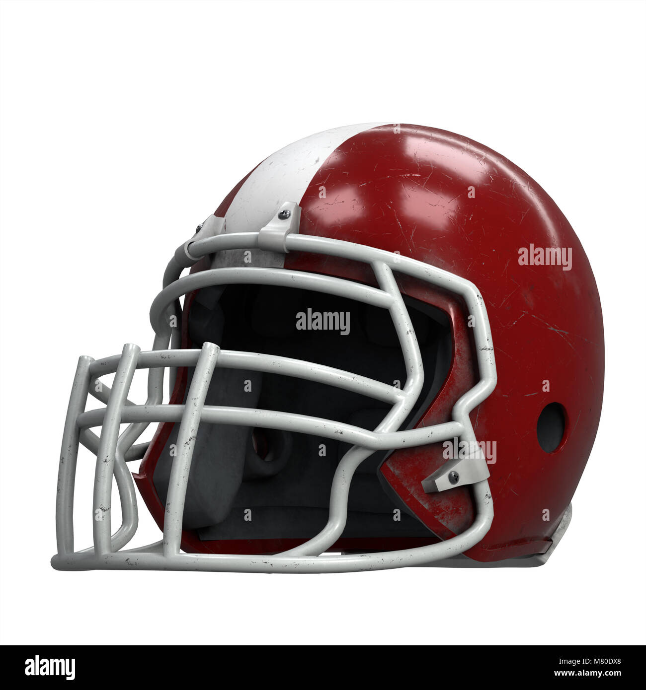 Old American Football Helmet Stock Photo - Alamy