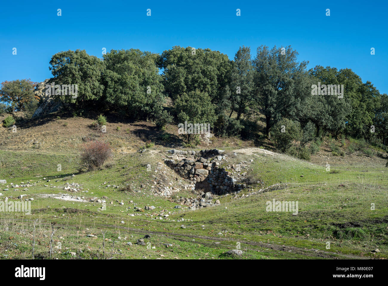 Former lime kiln in the city of Cerceda, in the province of Madrid ...
