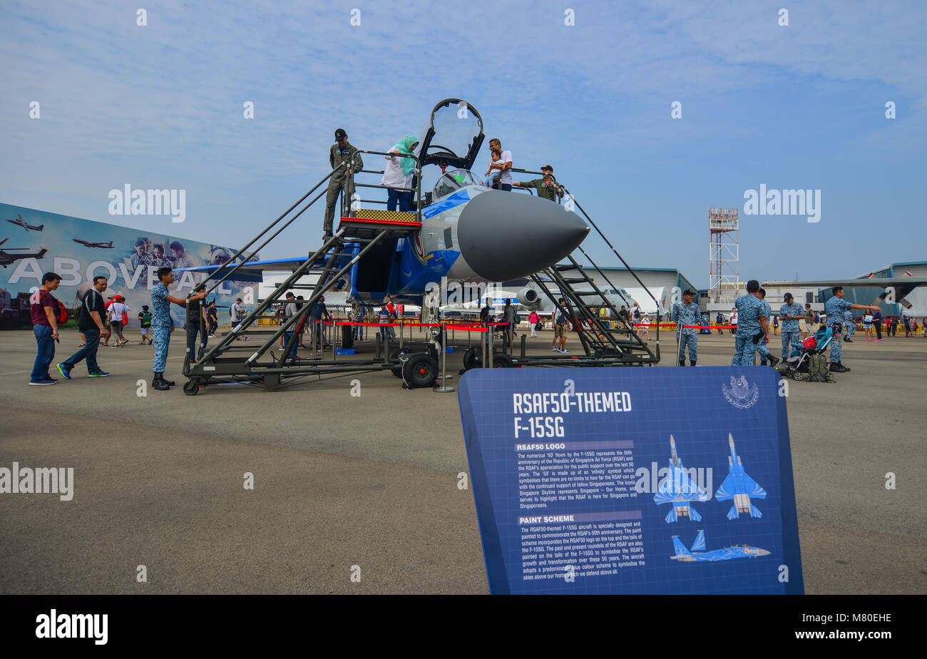 Singapore - Feb 10, 2018. Unveils special F-15SG livery of Singapore ...