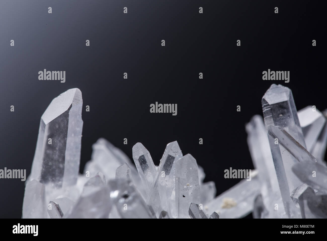 Big natural double quartz crystal isolated on white Stock Photo - Alamy
