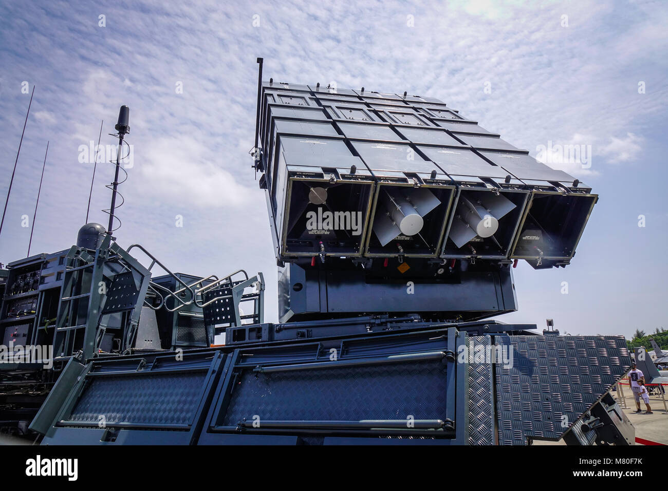 Singapore - Feb 10, 2018. A SPYDER Surface-to-Air Missile System belong ...