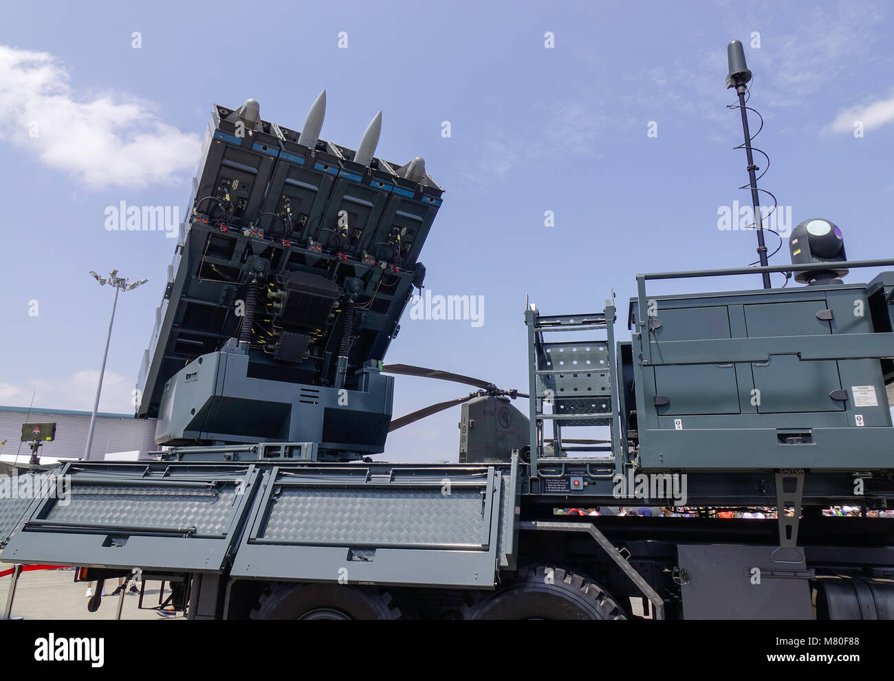 Singapore - Feb 10, 2018. A SPYDER Surface-to-Air Missile System belong ...