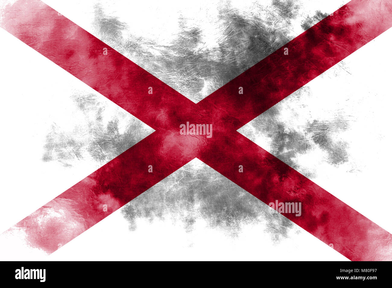 Alabama state grunge flag, United States of America Stock Photo - Alamy