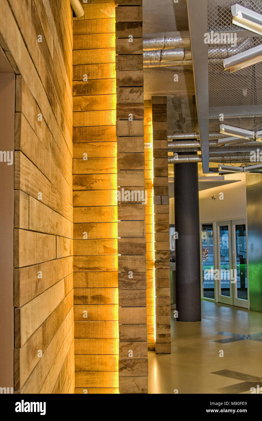 Modern design office hallway Stock Photo - Alamy