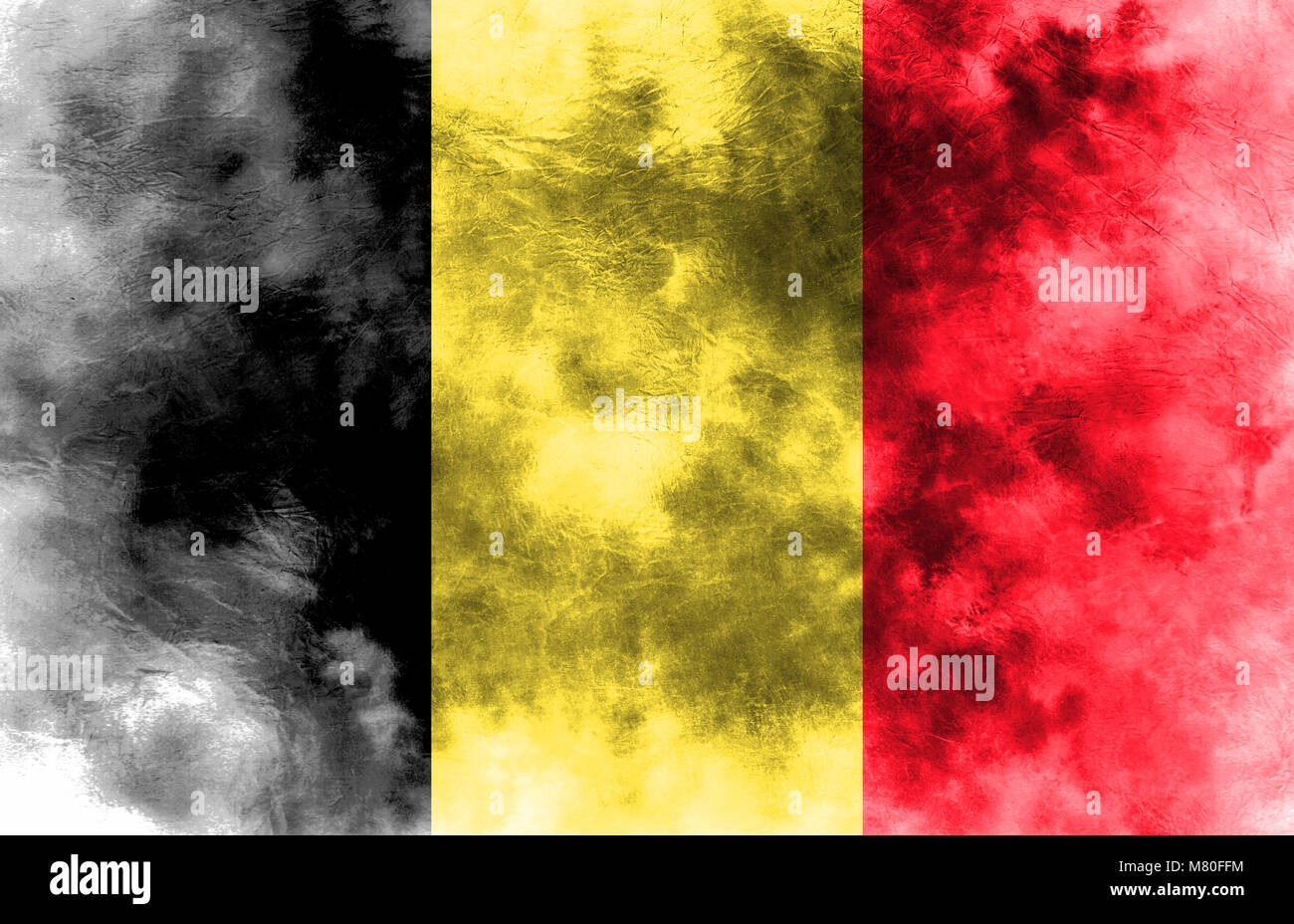 Old Belgium grunge background flag Stock Photo - Alamy