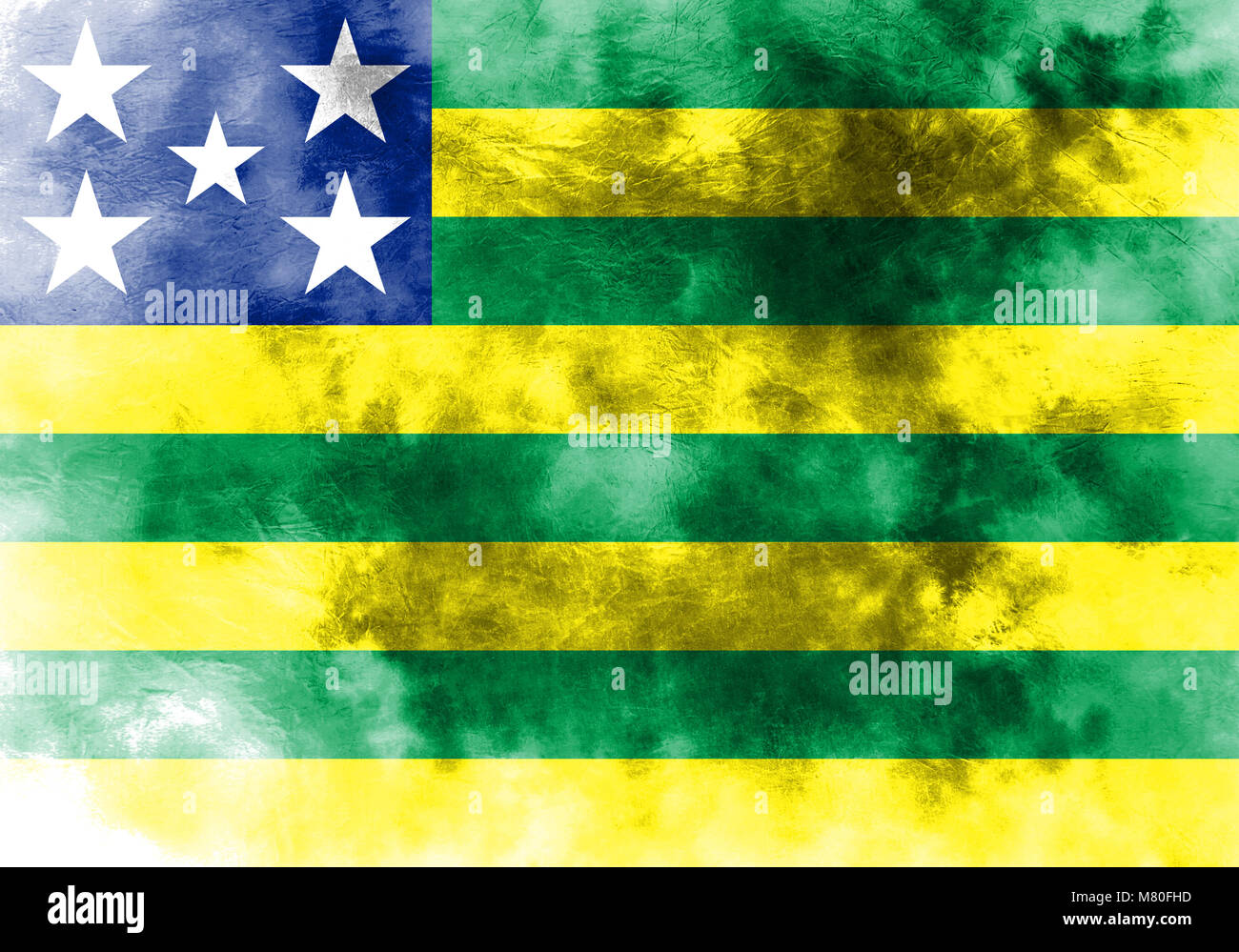 Goias grunge flag, state of Brazil Stock Photo - Alamy