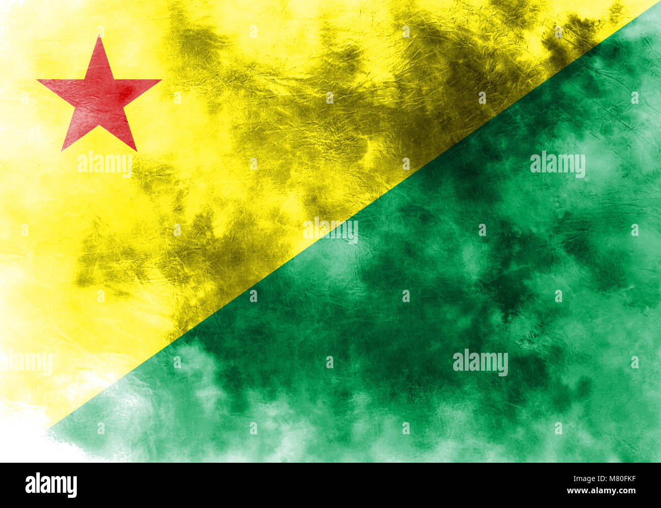 Acre grunge flag, state of Brazil Stock Photo - Alamy