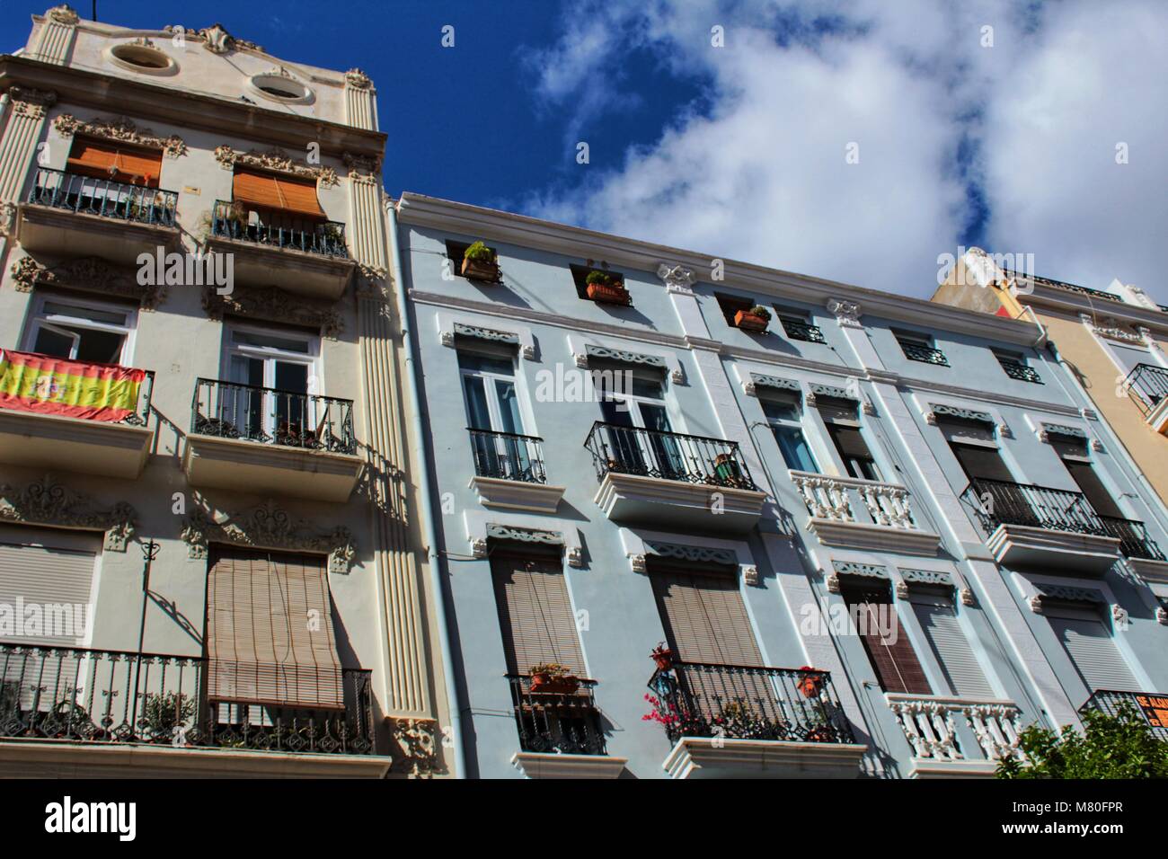 Majestic and Colorful buildings in Valencia, Spain Stock Photo - Alamy