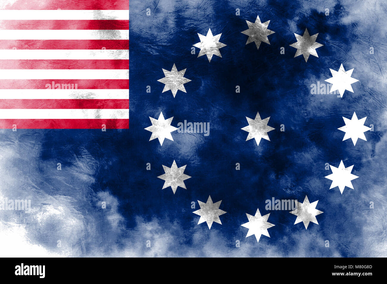 Easton city smoke flag, Pennsylvania State, United States Of America ...