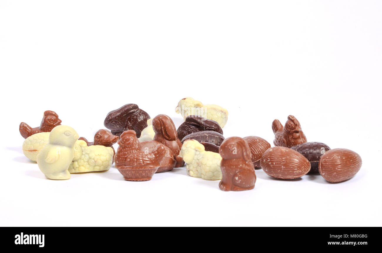 Animal shaped chocolate bonbons Stock Photo - Alamy