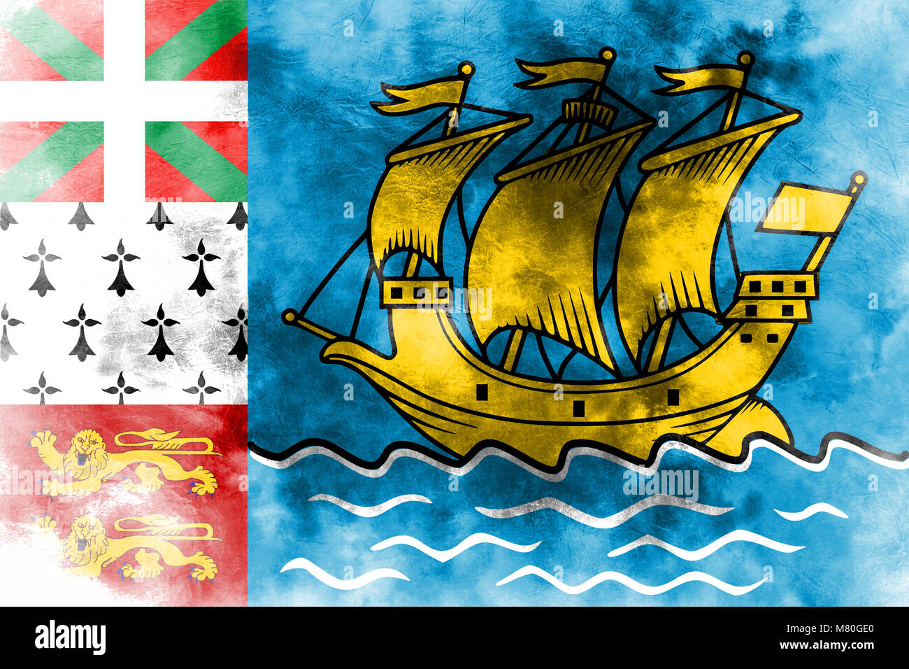 Saint Pierre Flag High Resolution Stock Photography and Images - Alamy