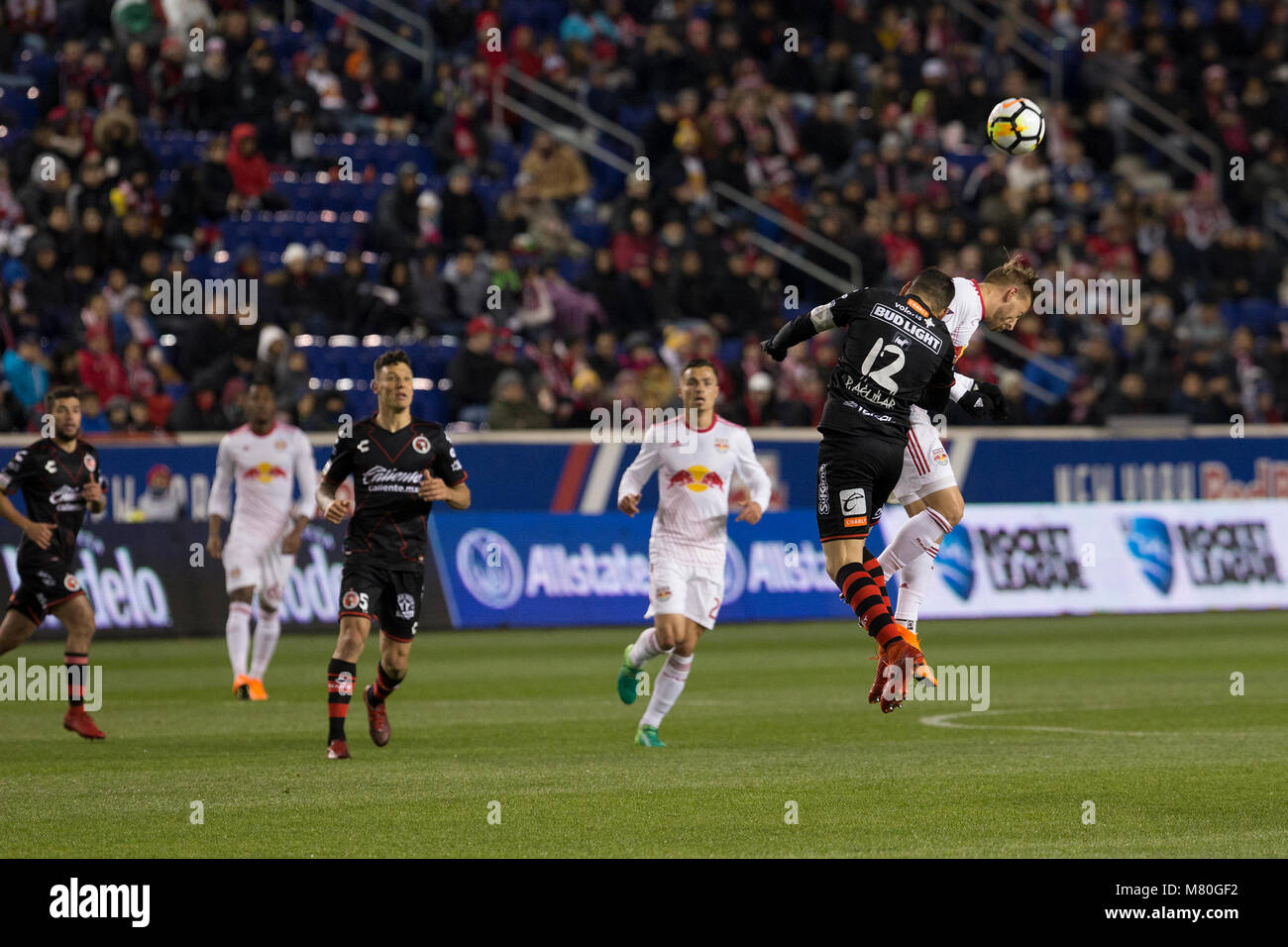 Daniel Royer (77) of Red Bulls & Pablo Aguilar (12) of Club Tijuana ...