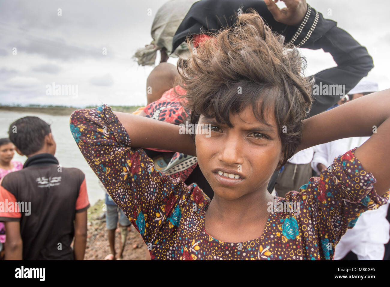 Rohingya refugees rest hi-res stock photography and images - Alamy