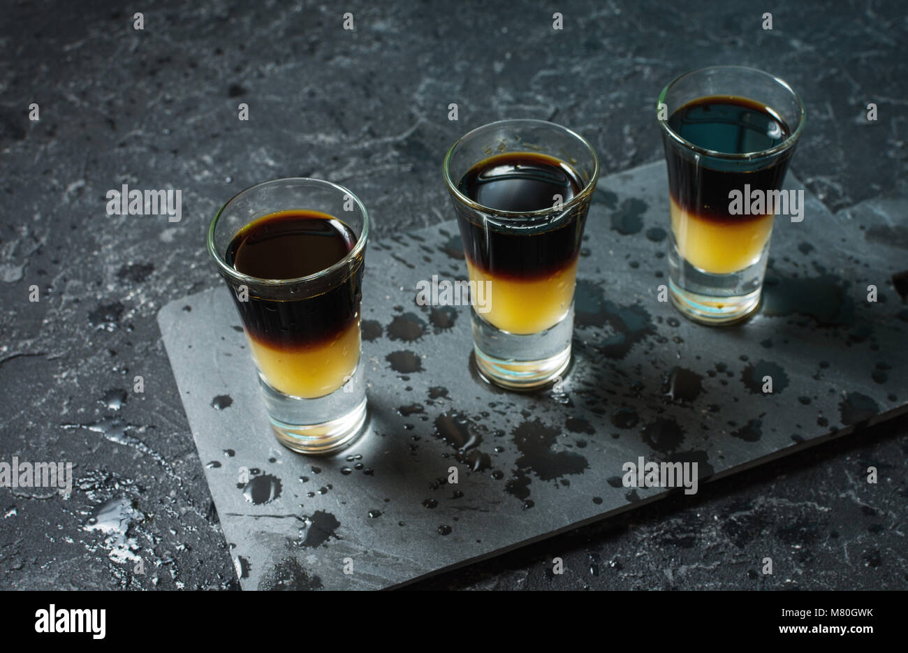 Black Shooter - Black Balsam and peach juice. Hard alcoholic shots on ...