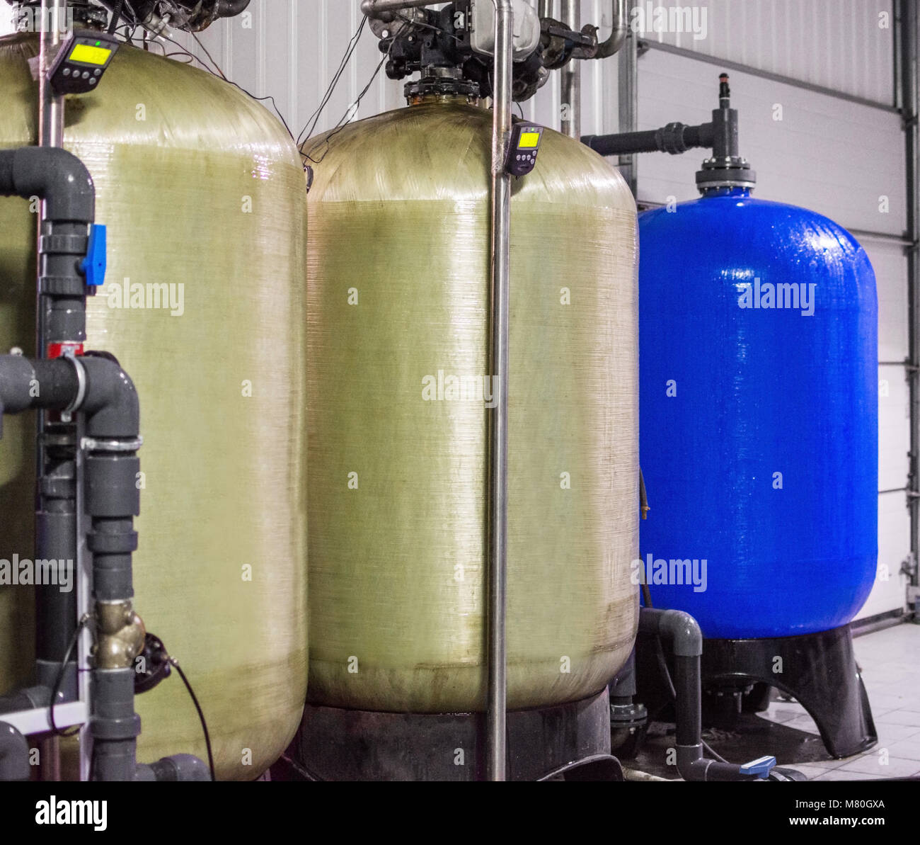 Water purification filter equipment in plant workshop Stock Photo - Alamy