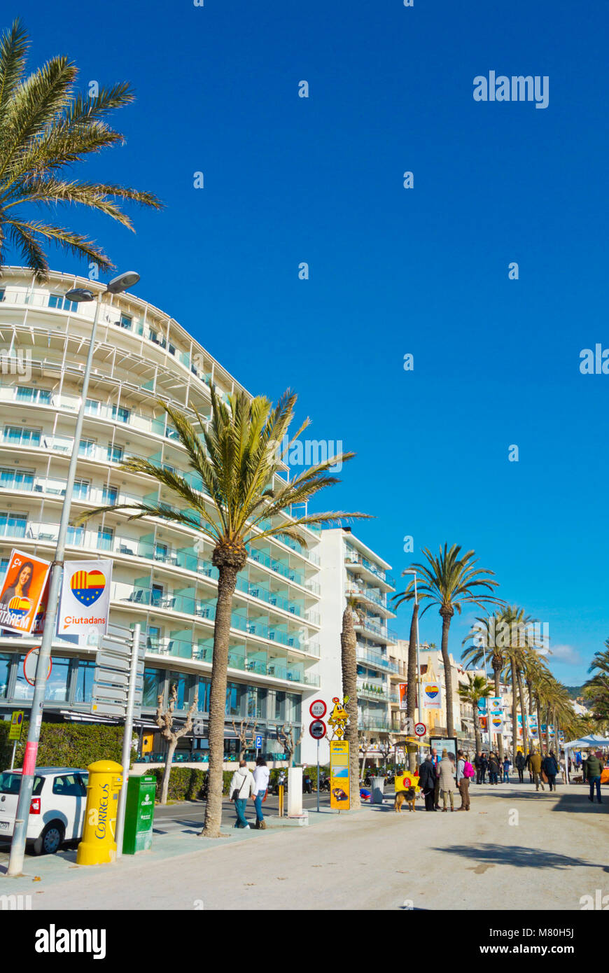 Passeig de la Ribera, Sitges, Catalonia, Spain Stock Photo - Alamy
