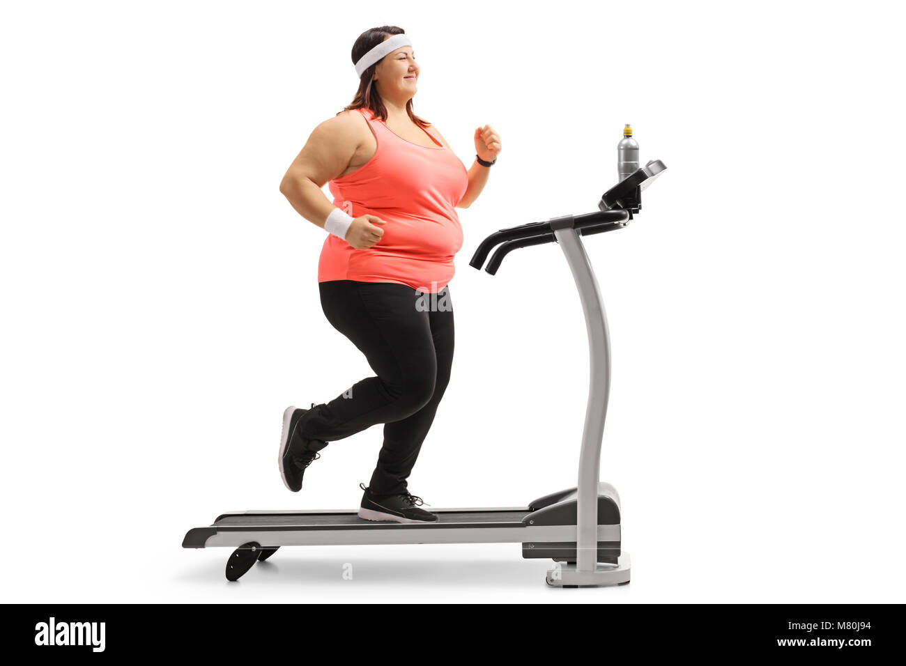 Fat woman running hi-res stock photography and images - Alamy