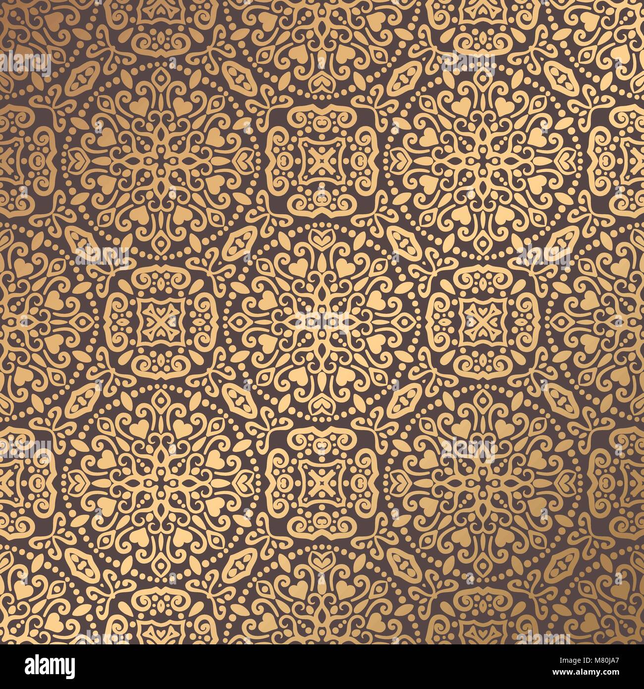 Golden floral vines Stock Vector Images - Alamy