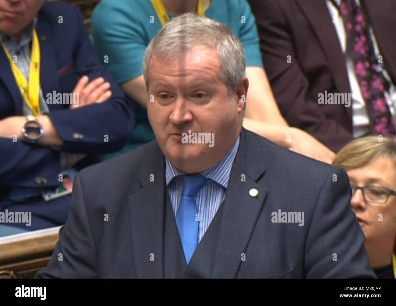 SNP Westminster leader Ian Blackford speaks during Prime Minister's ...