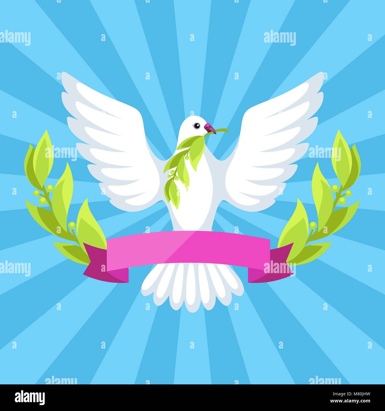 Beauty blue white branch Stock Vector Images - Alamy