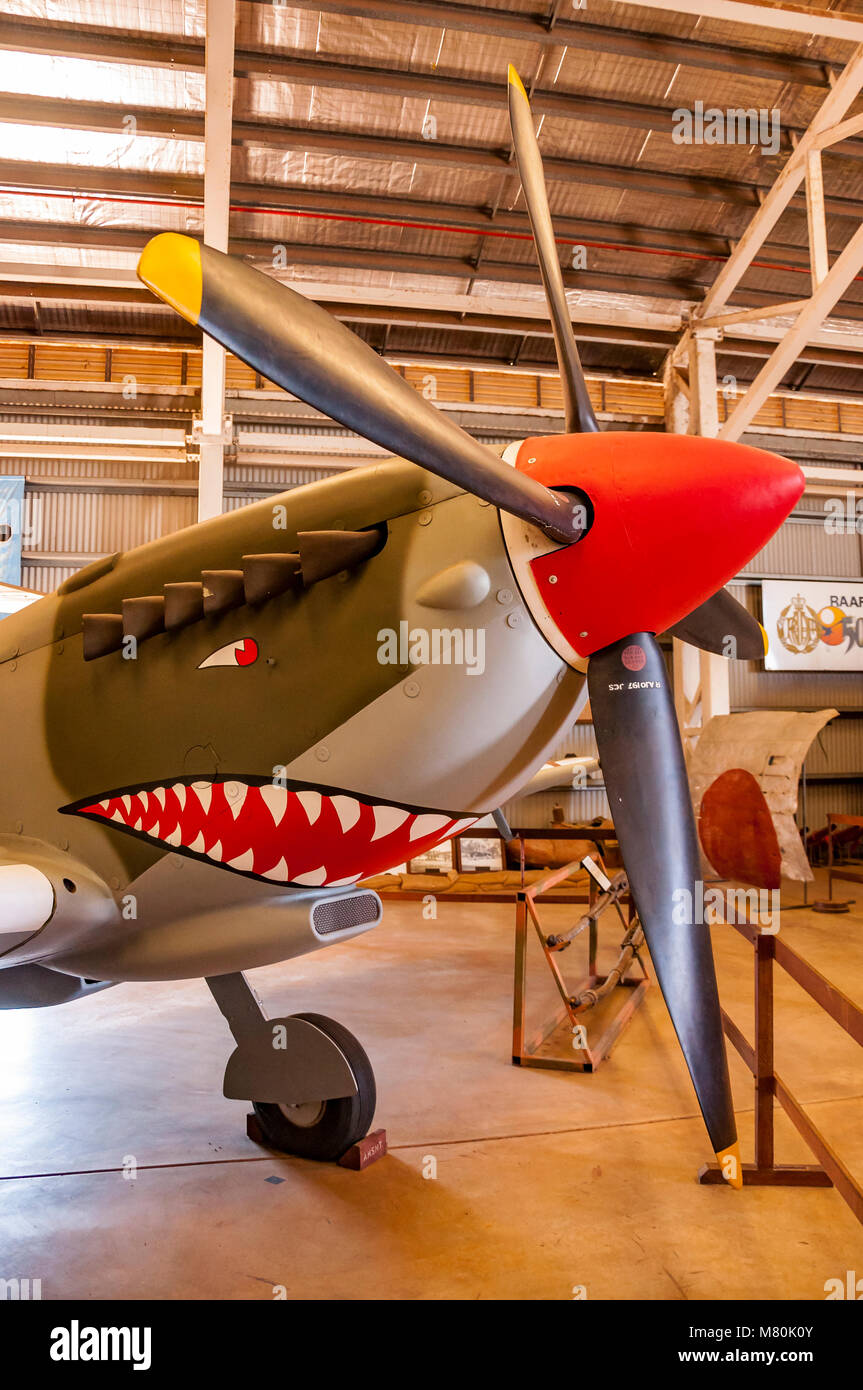 Airplane inside the Darwin Military Museum Stock Photo - Alamy