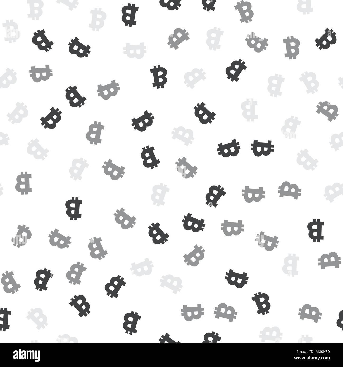 Cryptocurrency Seamless Pattern Crypto Currency Background Vector