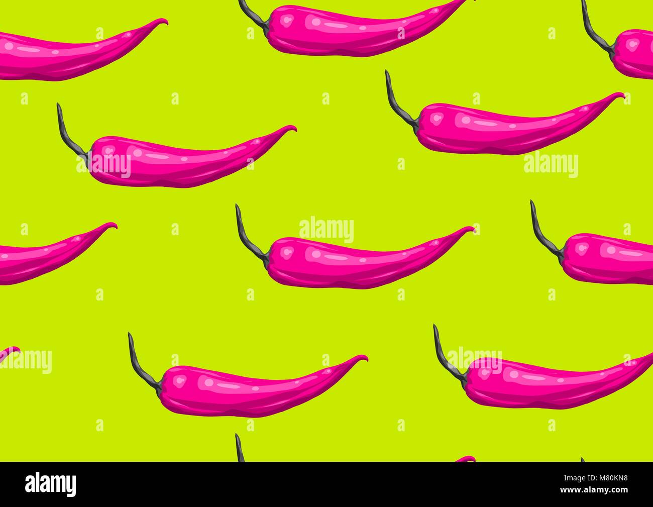 Seamless pattern with pink chilli. Decorative ornament Stock Vector ...