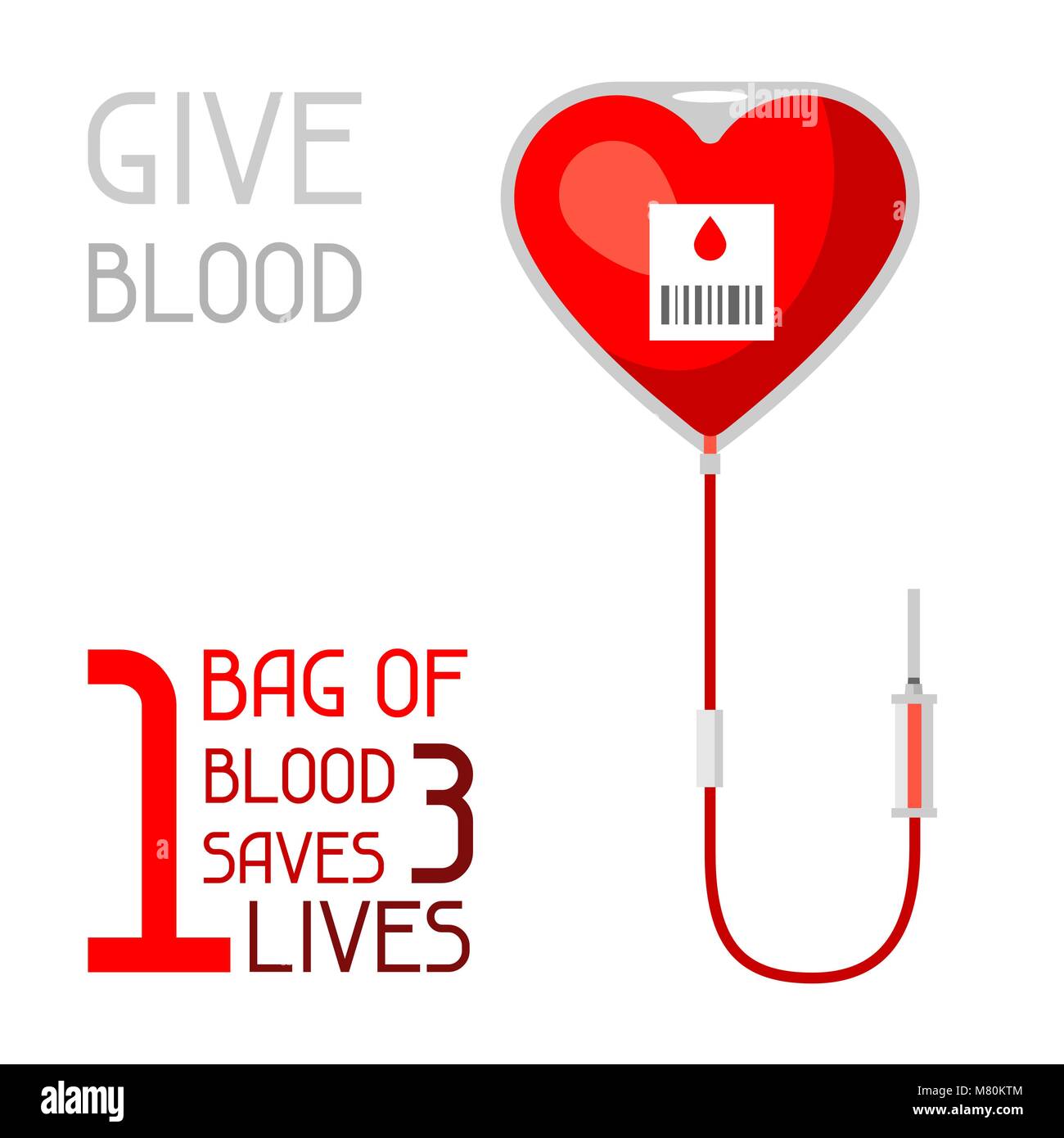 Donate blood and save lives Stock Vector Images - Alamy