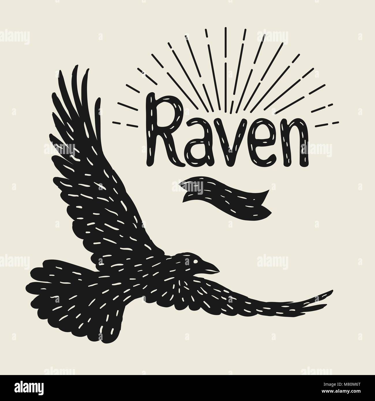 Raven banner hi-res stock photography and images - Alamy