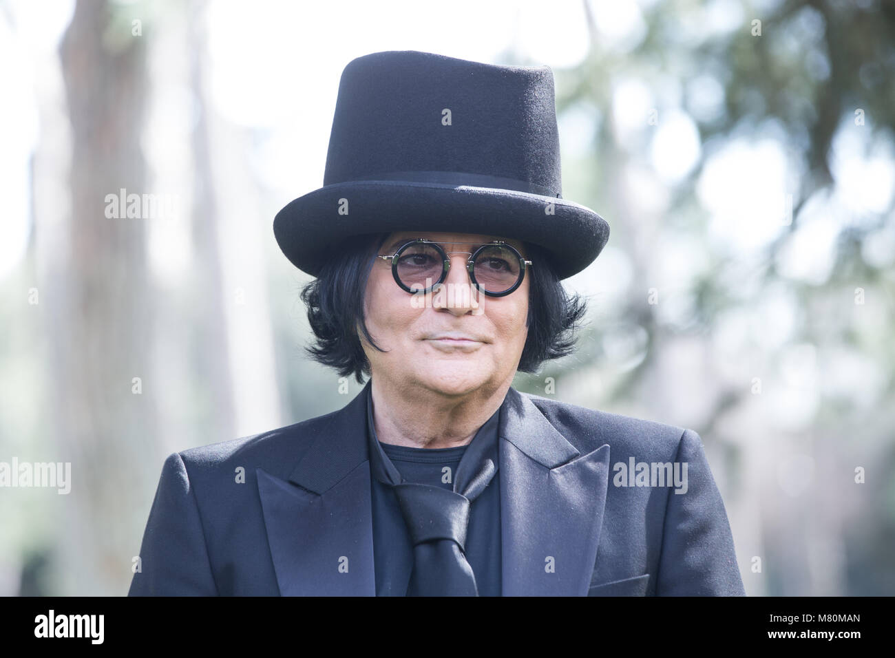 Rome, Italy. 14th Mar, 2018. Photocall with the Italian singer Renato ...