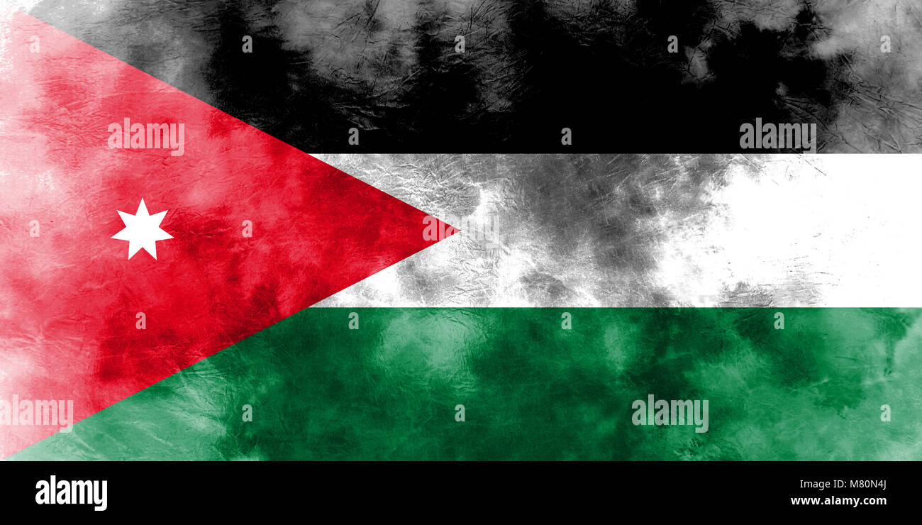 Old Jordan grunge background flag Stock Photo - Alamy