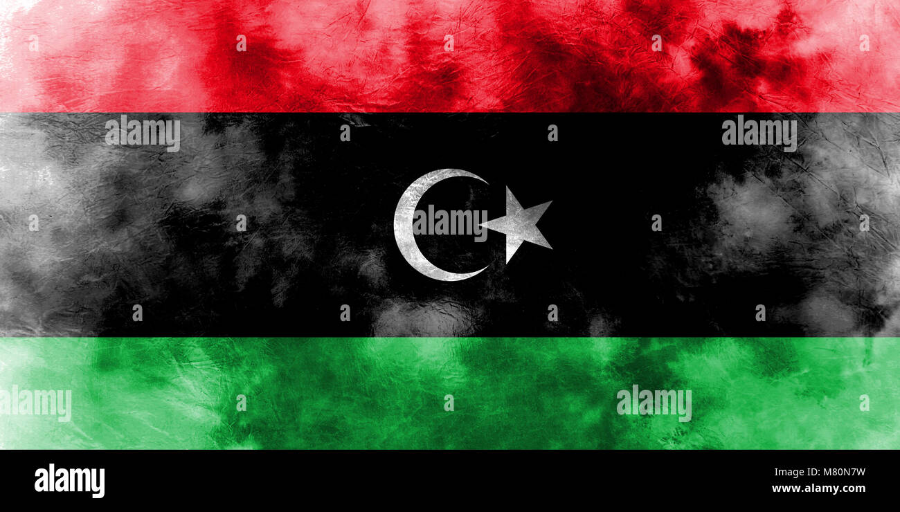 Old Libya grunge background flag Stock Photo - Alamy