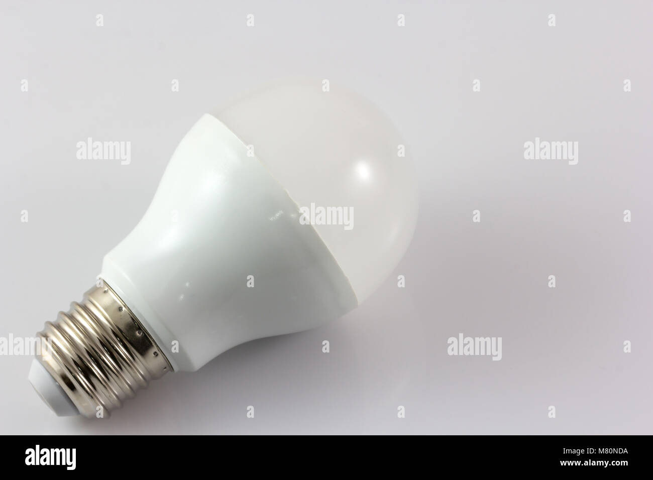 Energy-saving LED bulb isolate on white background Stock Photo - Alamy