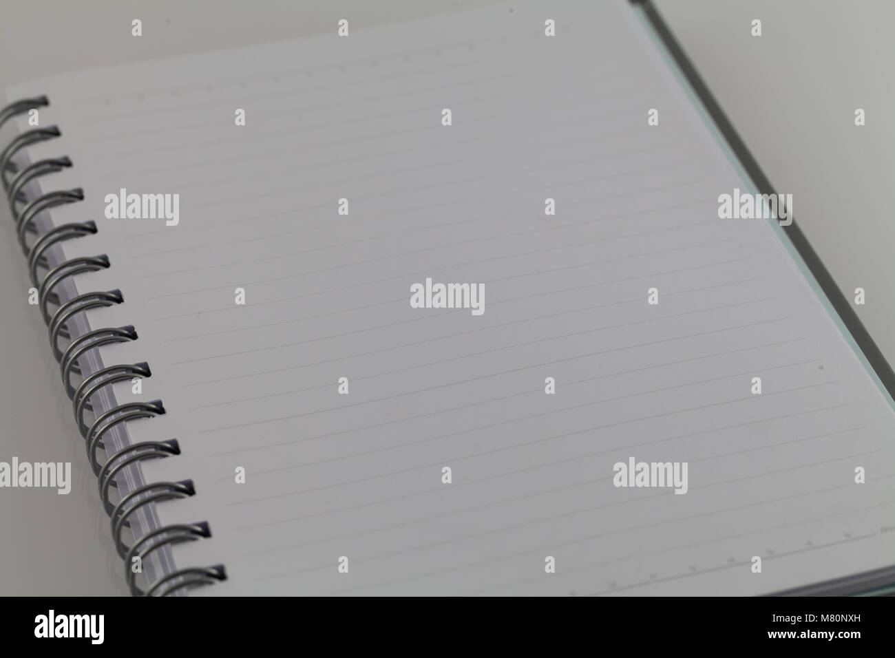 empty notebook isolate on white background Stock Photo - Alamy