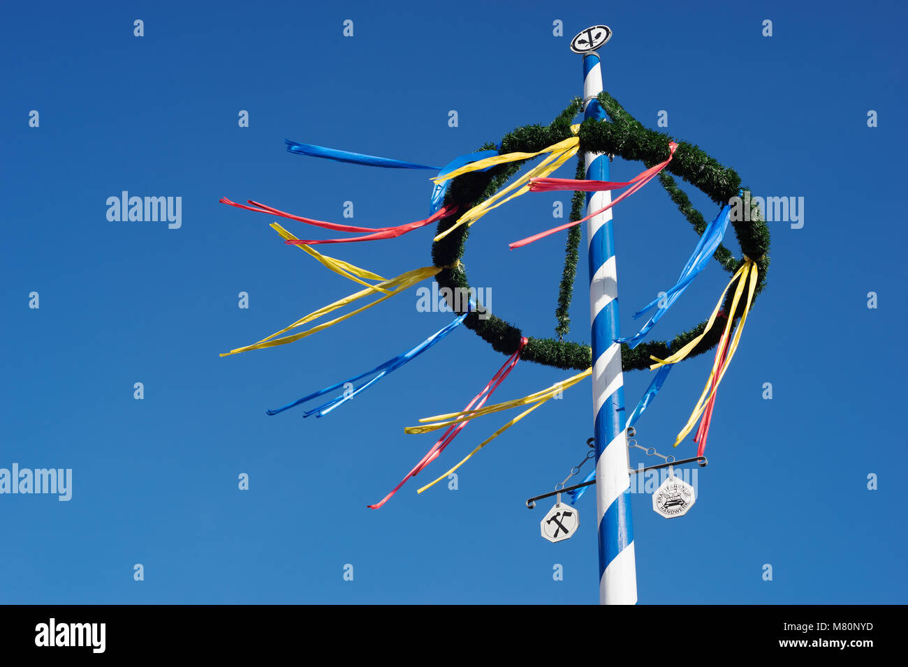 Oktoberfest maypole hi-res stock photography and images - Alamy