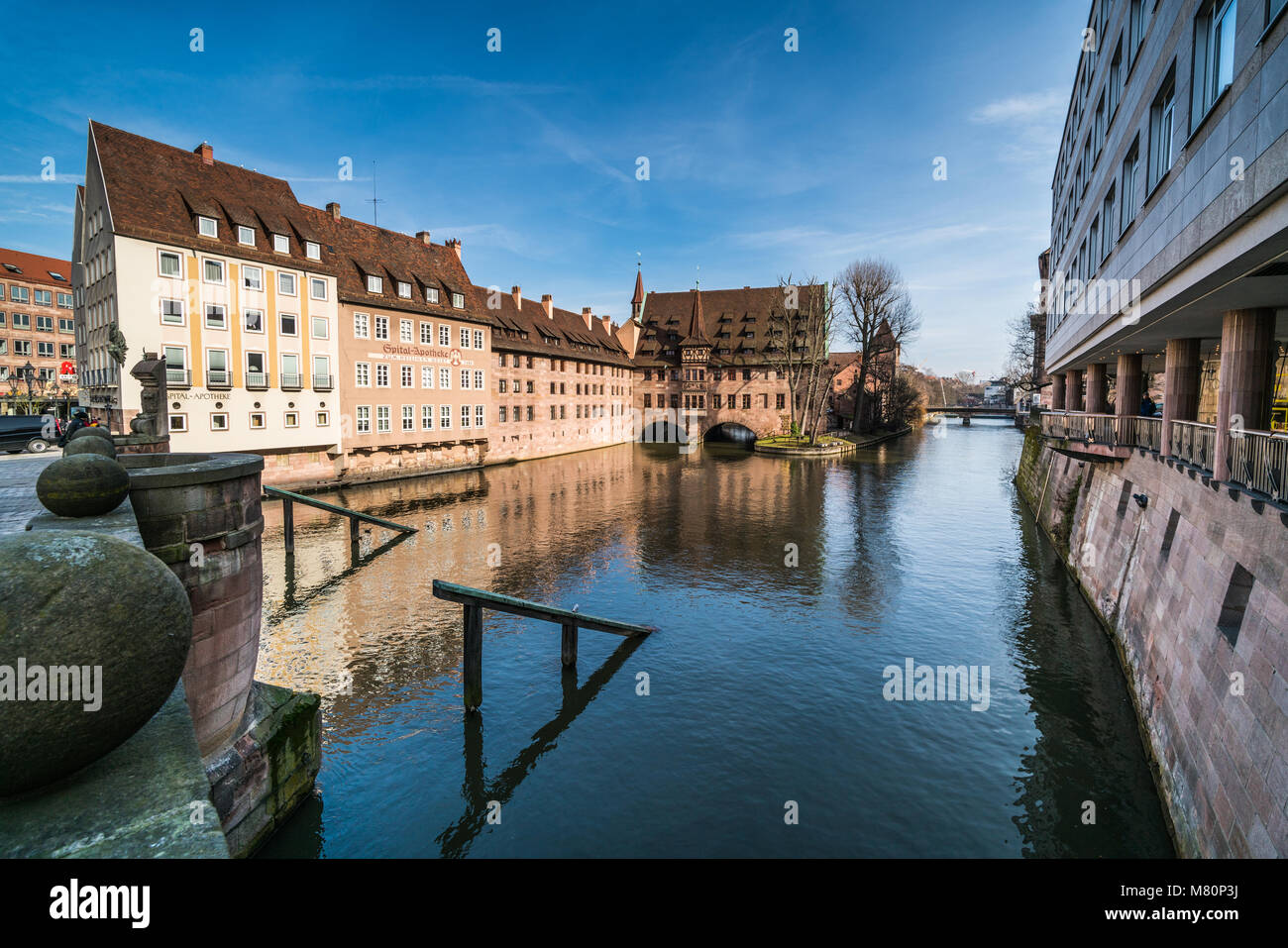 Nuremberg wooden bridge hi-res stock photography and images - Alamy