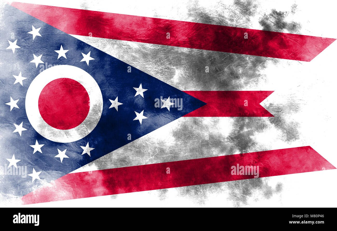 Ohio state grunge flag hi-res stock photography and images - Alamy