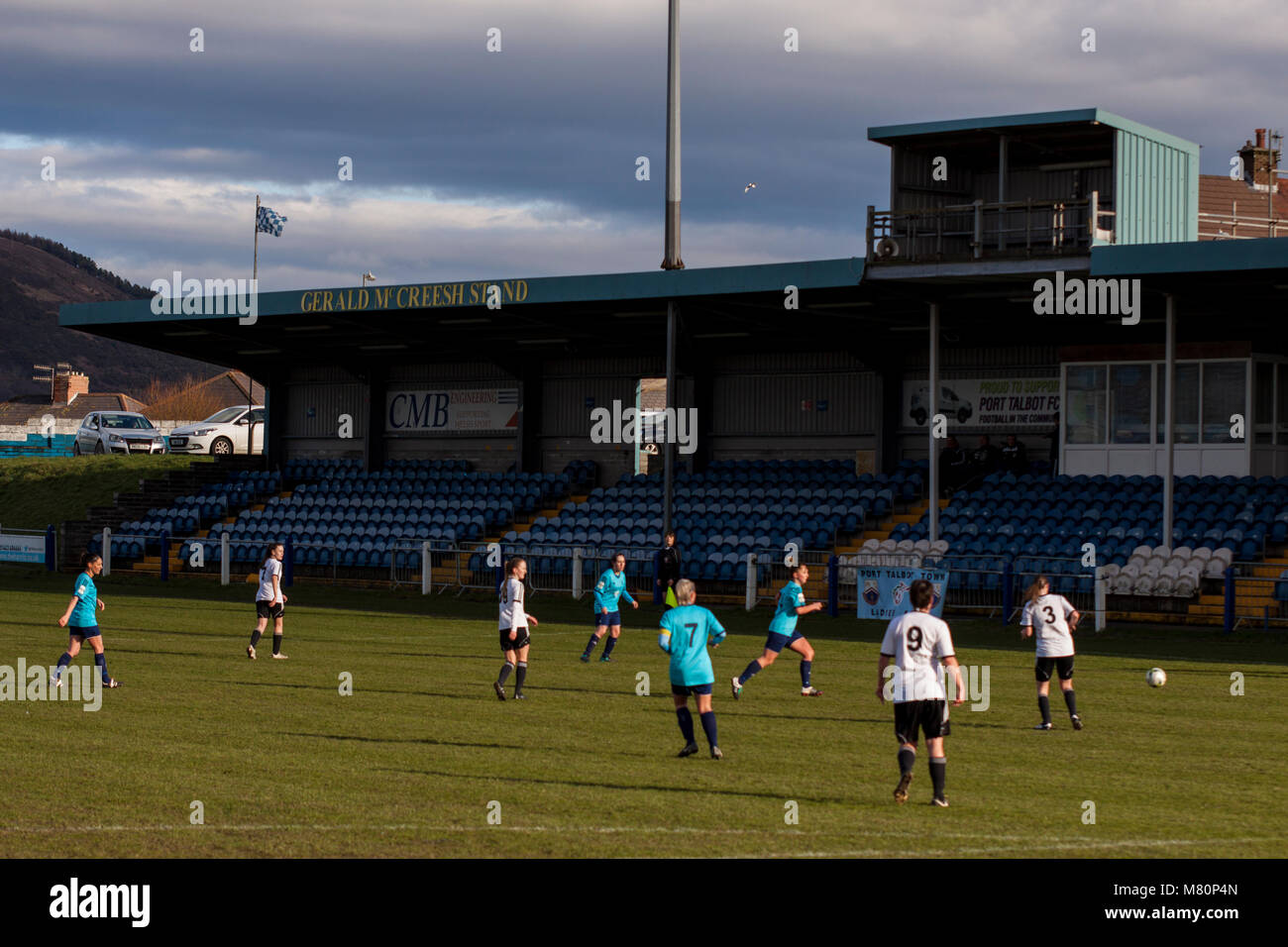 Port Talbot Ladies v Rhyl Women Stock Photo - Alamy