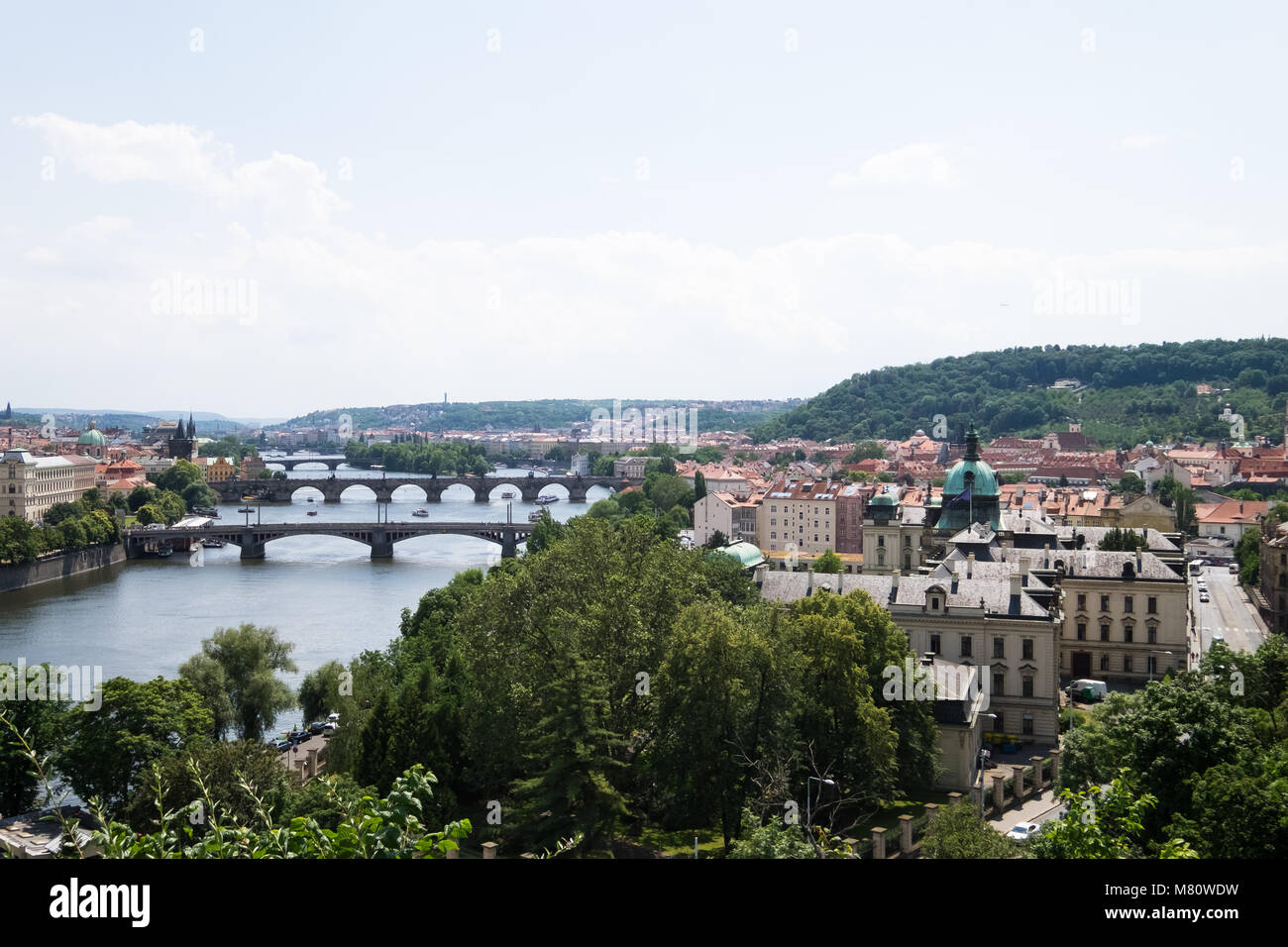 High view of Prague, Czech Republic Stock Photo - Alamy