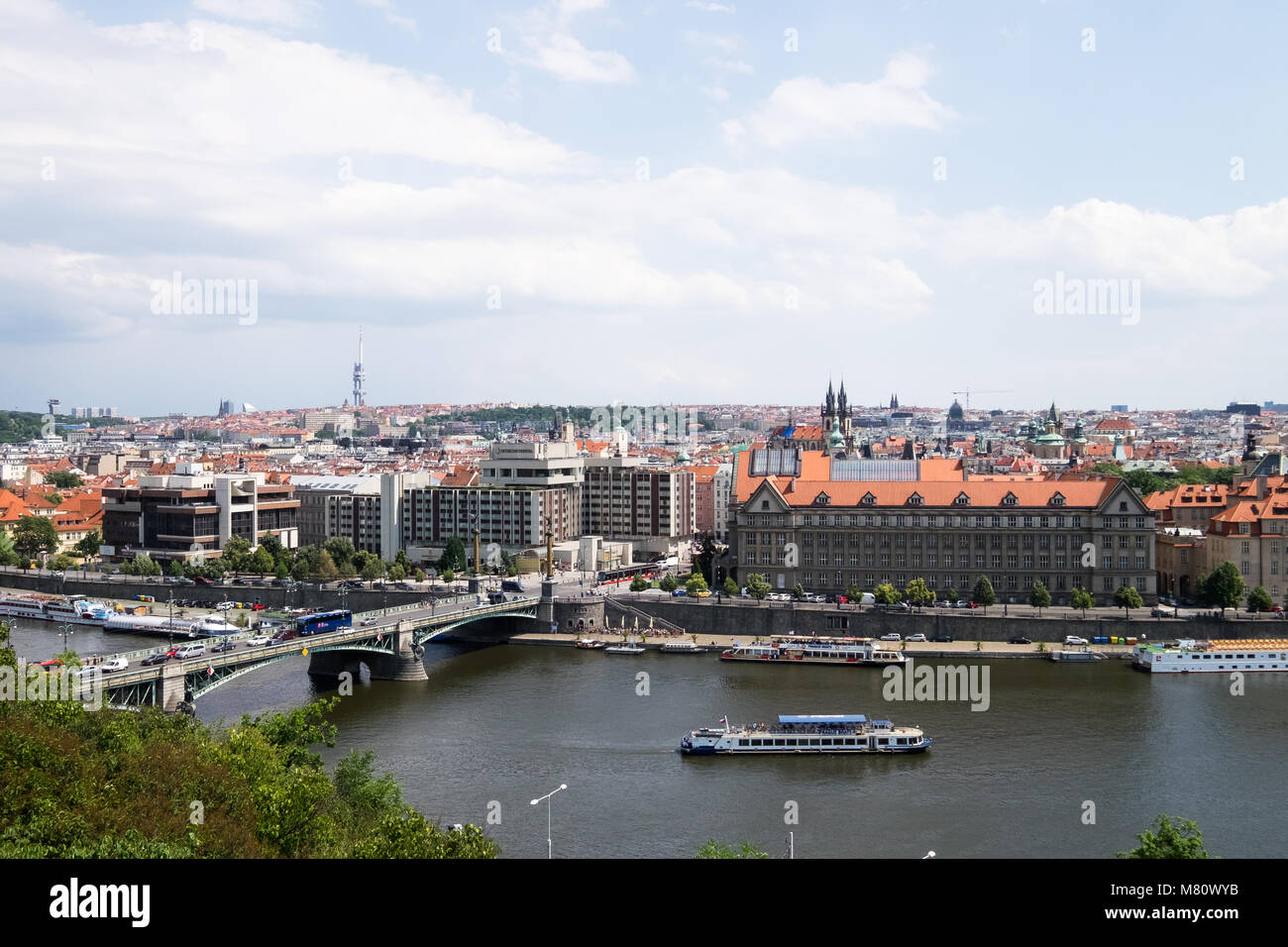 High view of Prague, Czech Republic Stock Photo - Alamy