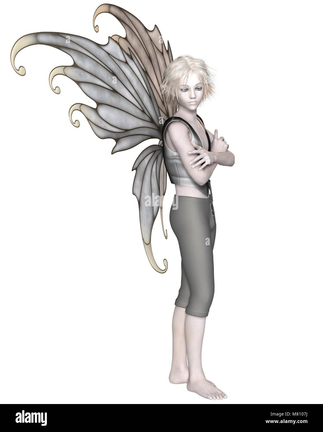 Winter Fairy Boy Stock Photo - Alamy
